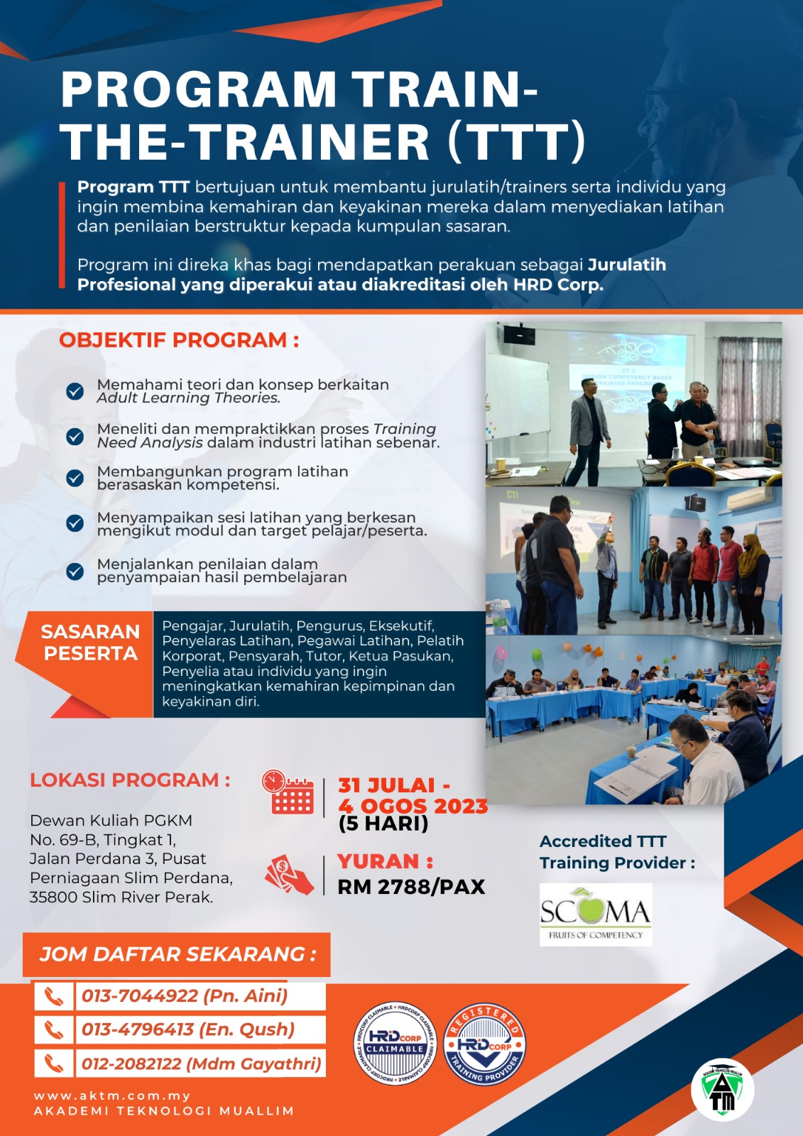 PROGRAM TRAIN THE TRAINER (TTT) Di Slim River, Perak. - PGKM.COM.MY